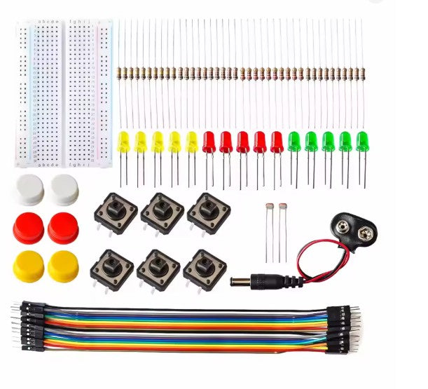 Starter kit 10 in 1 kit new Starter Kit mini Bread board LED jumper wi ...